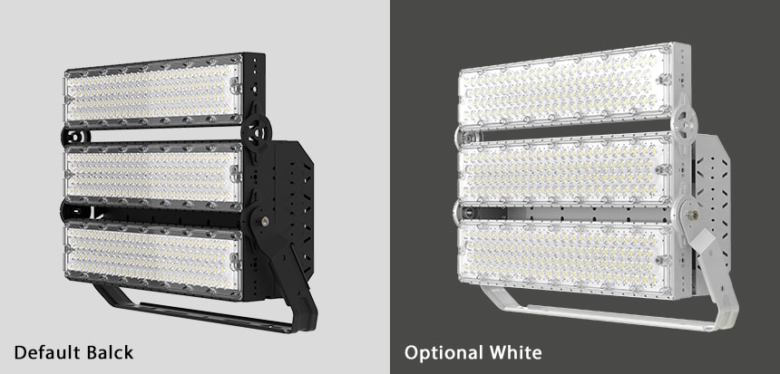 600W 720W LED Stadium Light, Black, White Dimmable Folding Aluminum Fin ...