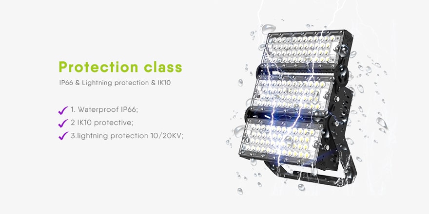 300W Aluminum LED Crane Lights, IP65 Waterproof 100-277 VAC Overhead ...