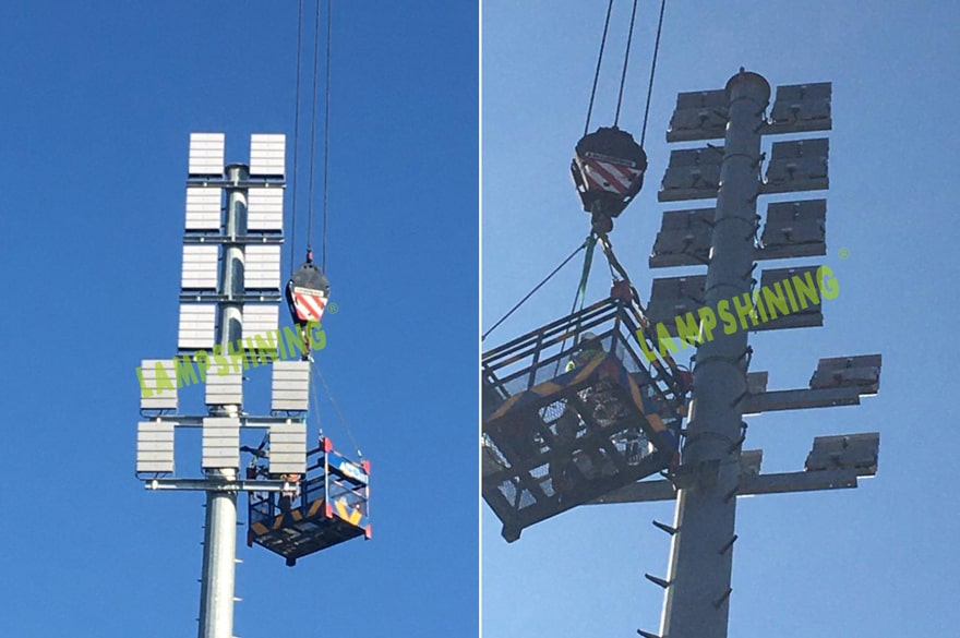 720W 900W LED High Mast Light | Outdoor High Power P50 Anti‐glare LED ...