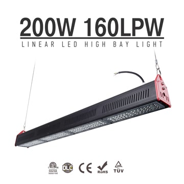DLC ETL LED Linear High Bay Light - Warehouse Aisle led lighting