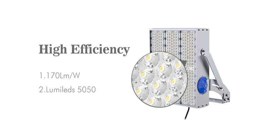 Oil Field, Industrial, Outdoor Flood LED Lighting - 720W 900W LED Pole ...
