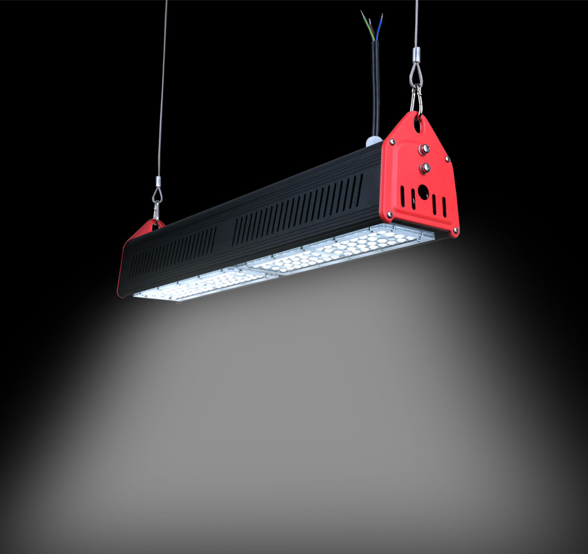 100W Linear LED High Bay Light 17000Lm Waterproof Sensor