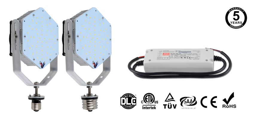 30W LED Retrofit Kits for 105W Metal Halide Fixtures 4,300Lm