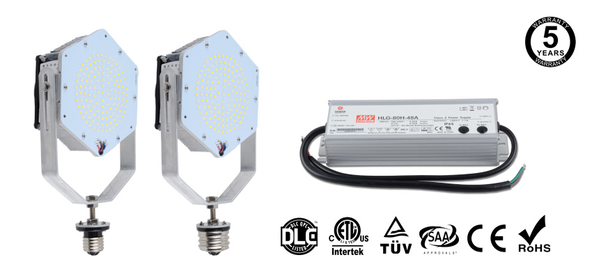 80W 11520Lm LED Retrofit Kits for 175W Metal Halide Fixtures