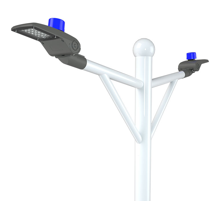 60W Dimmable LED Street lamp With Slip Mount, 135LM/W 5700K Pole ...