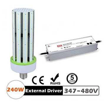 External Driver 480V LED Corn Bulbs 40w to 150w