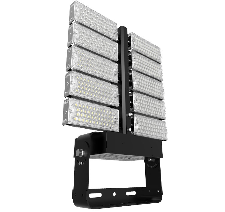 1000w LED Flood Light, DLC Lightweight Stadium LED High Mast Floodlights